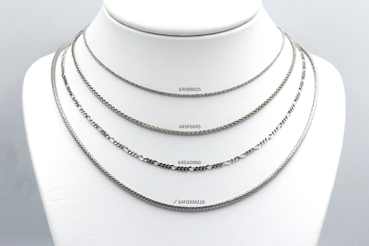 Koraba Silver 925 Rhodium Plated FOX Chain